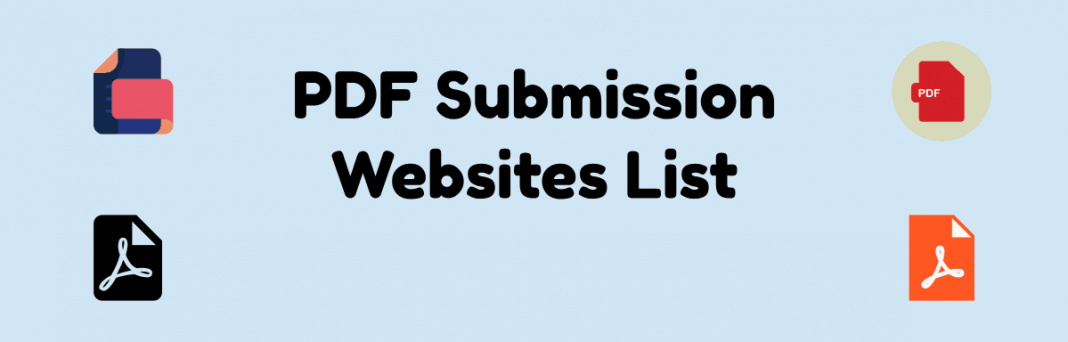 Top 100+ Free PDF Submission Sites List With High DA