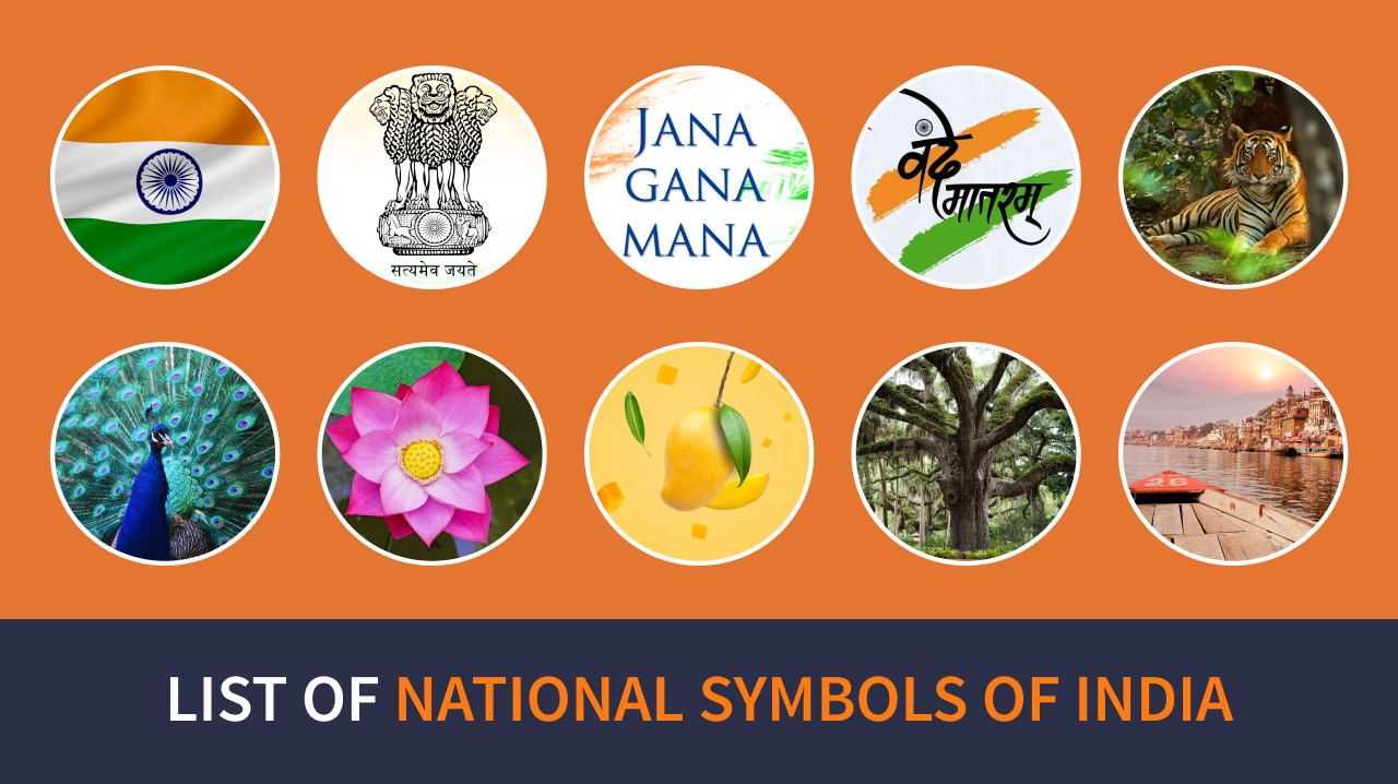 National Symbols of India - भारत का राष्ट्रीय प्रतीको की सूचि
